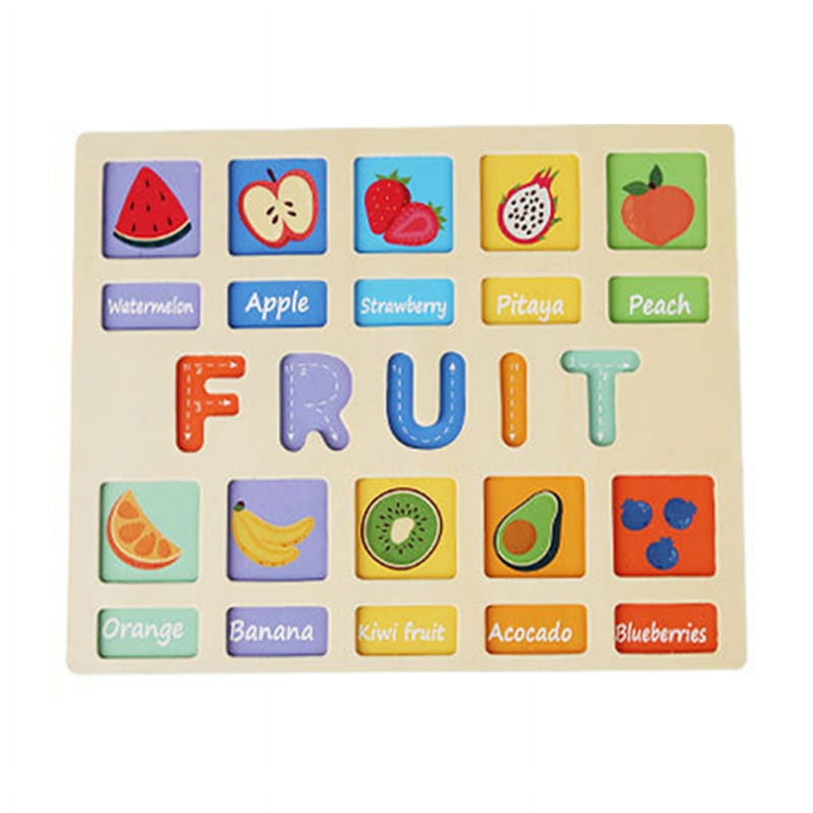 Alphabet Number Shape Learning Puzzle Wooden Puzzles Toddlers Kids ...