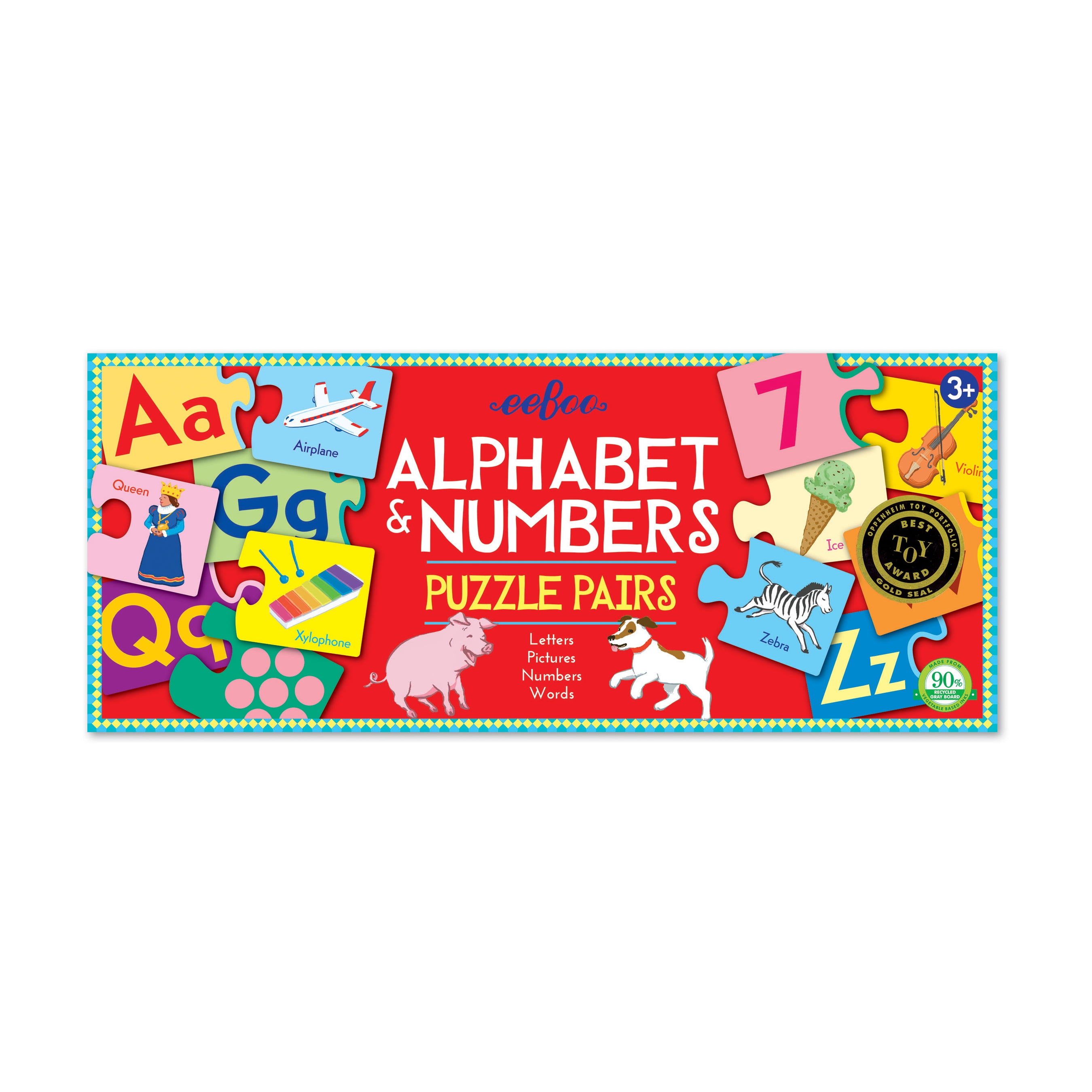 Alphabet & Numbers Puzzle Pairs - Walmart.com
