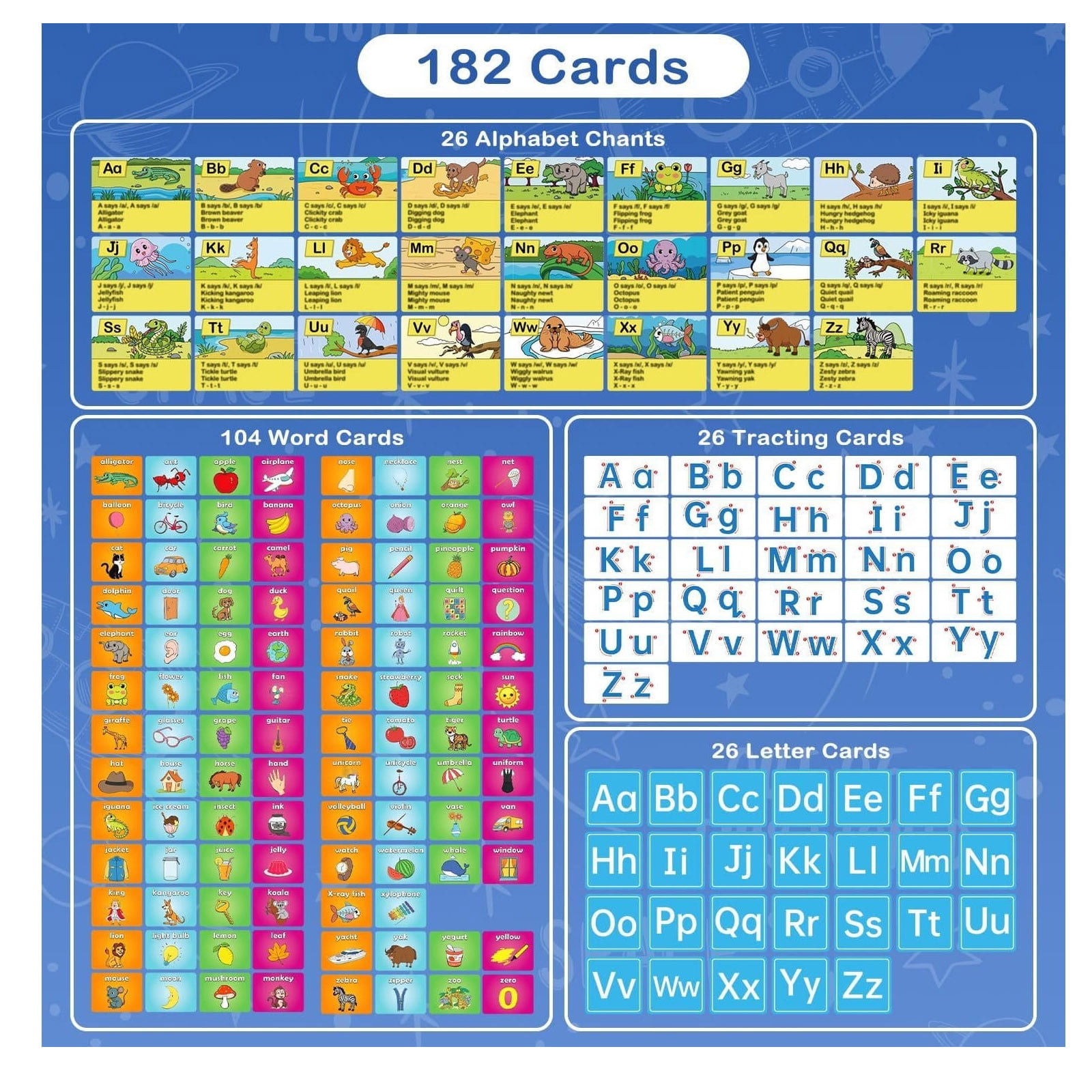 Alphabet Playing Pocket Chart,Letter Recognition and Tracing Tool ...