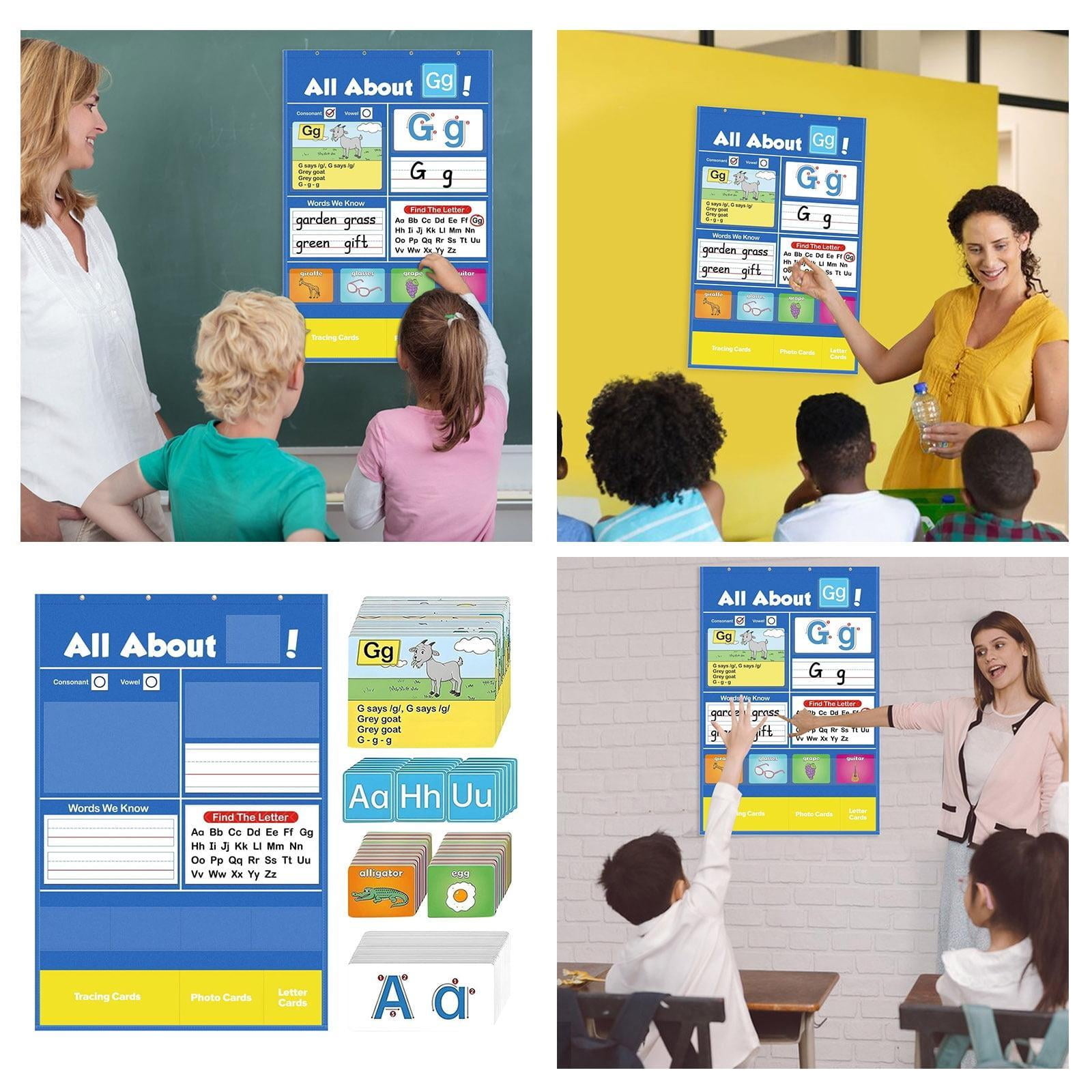 Alphabet Pocket Chart, Abc Chart, Alphabet Learning Pocket Chart ...