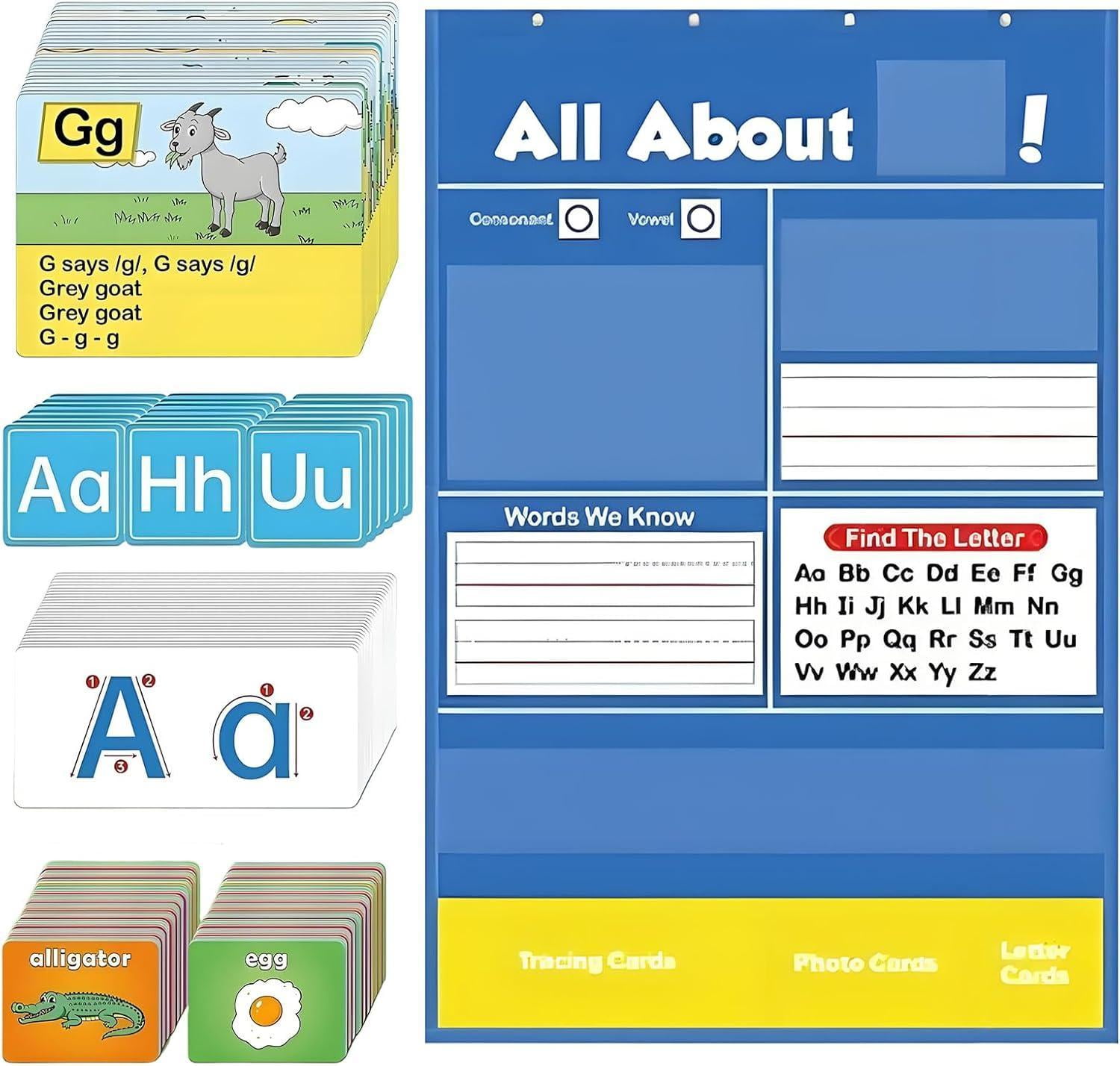 Alphabet Pocket Chart, Kindergarten Classroom Must Haves, Alphabet ...