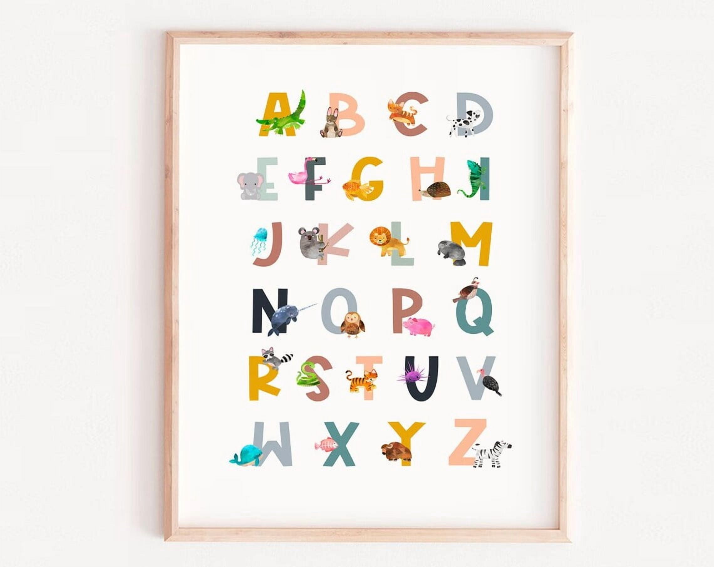 Alphabet Print Educational Prints For Kids Alphabet School Alphabet ...