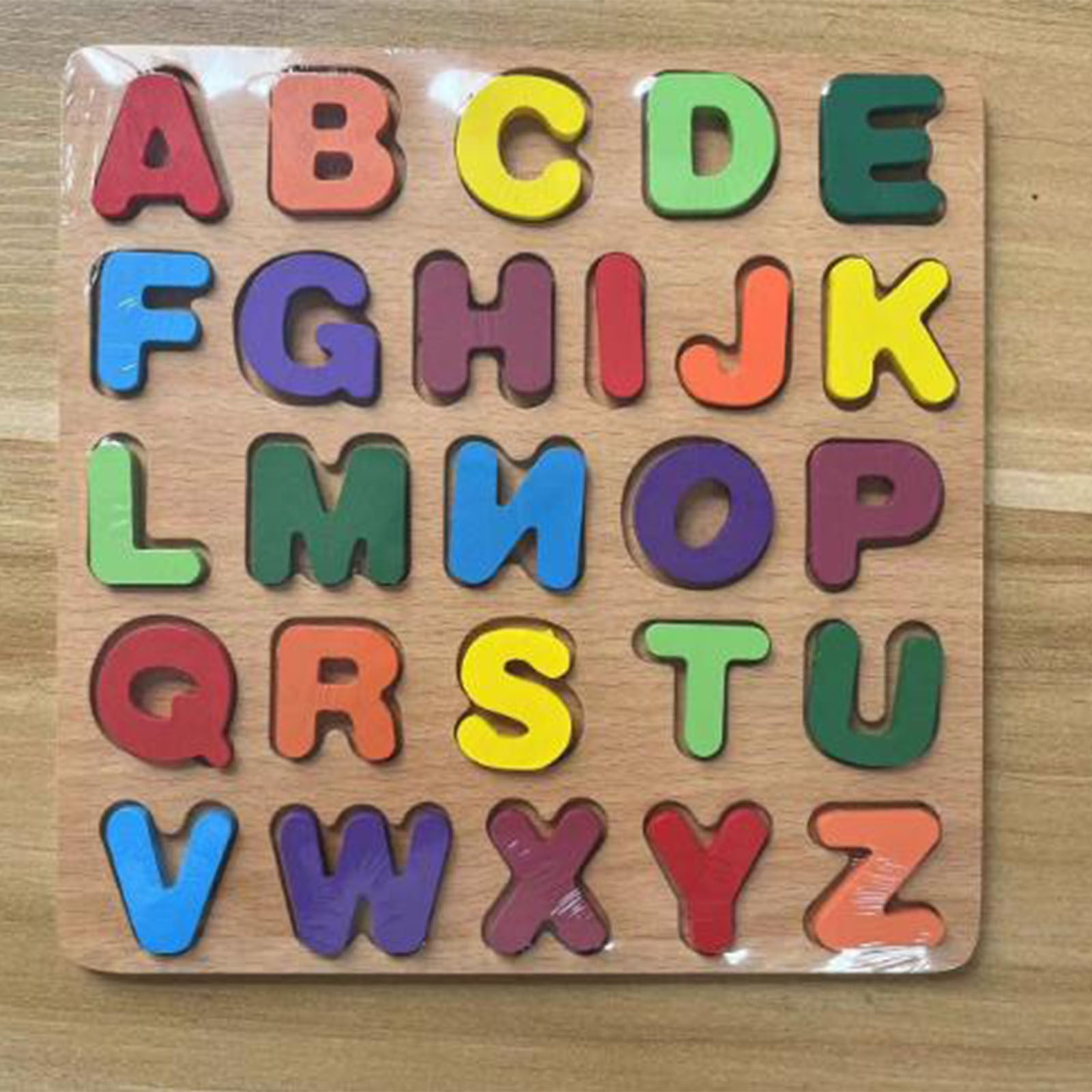 Alphabet Puzzle Wooden Puzzles for Toddlers 1 2 3 4 5 Year Old, Abc ...
