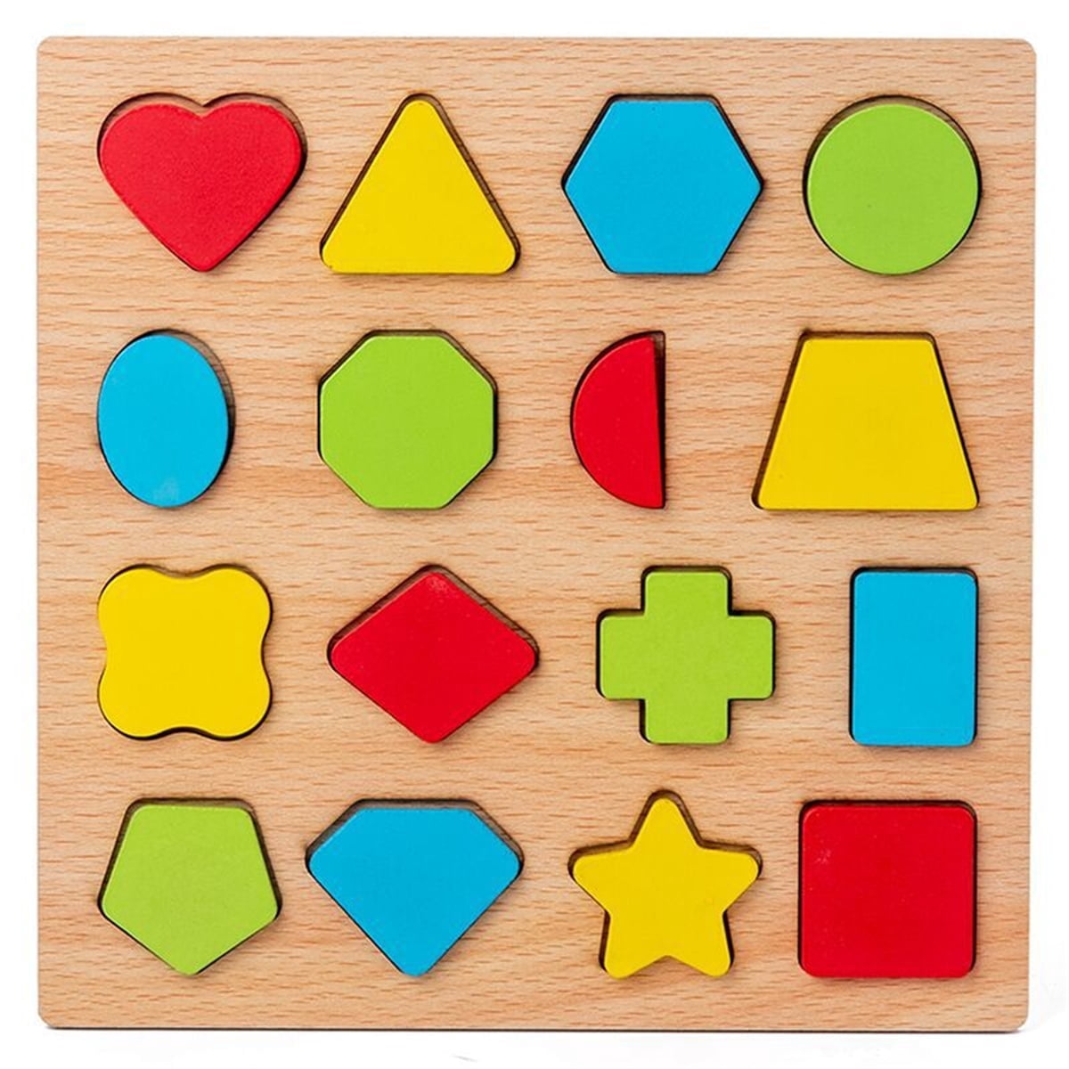 Alphabet Puzzles - 3D Wood Alphabet / Number / Shape Puzzle Set ABC ...