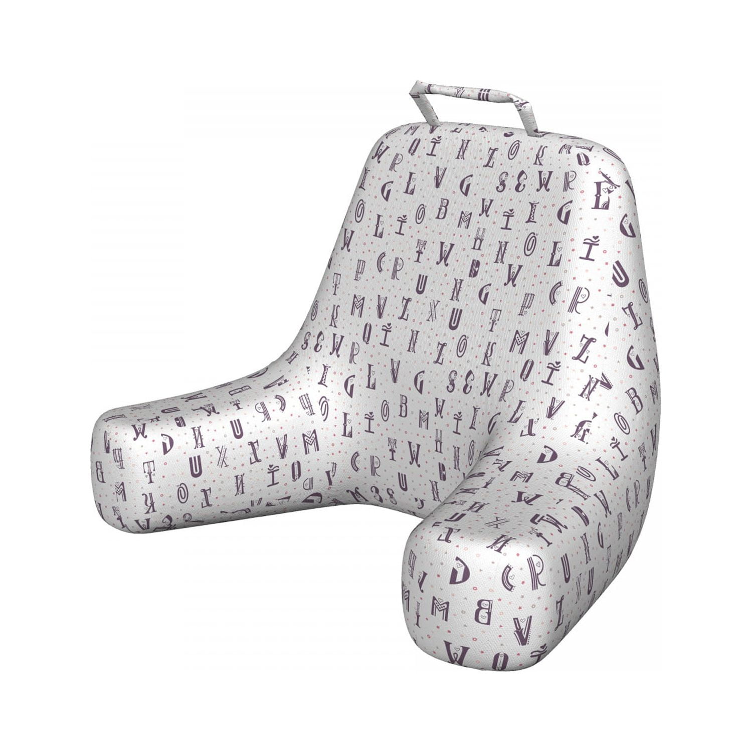 Alphabet Reading Pillow Cover, Ornamental Capital Letters Curvy ...