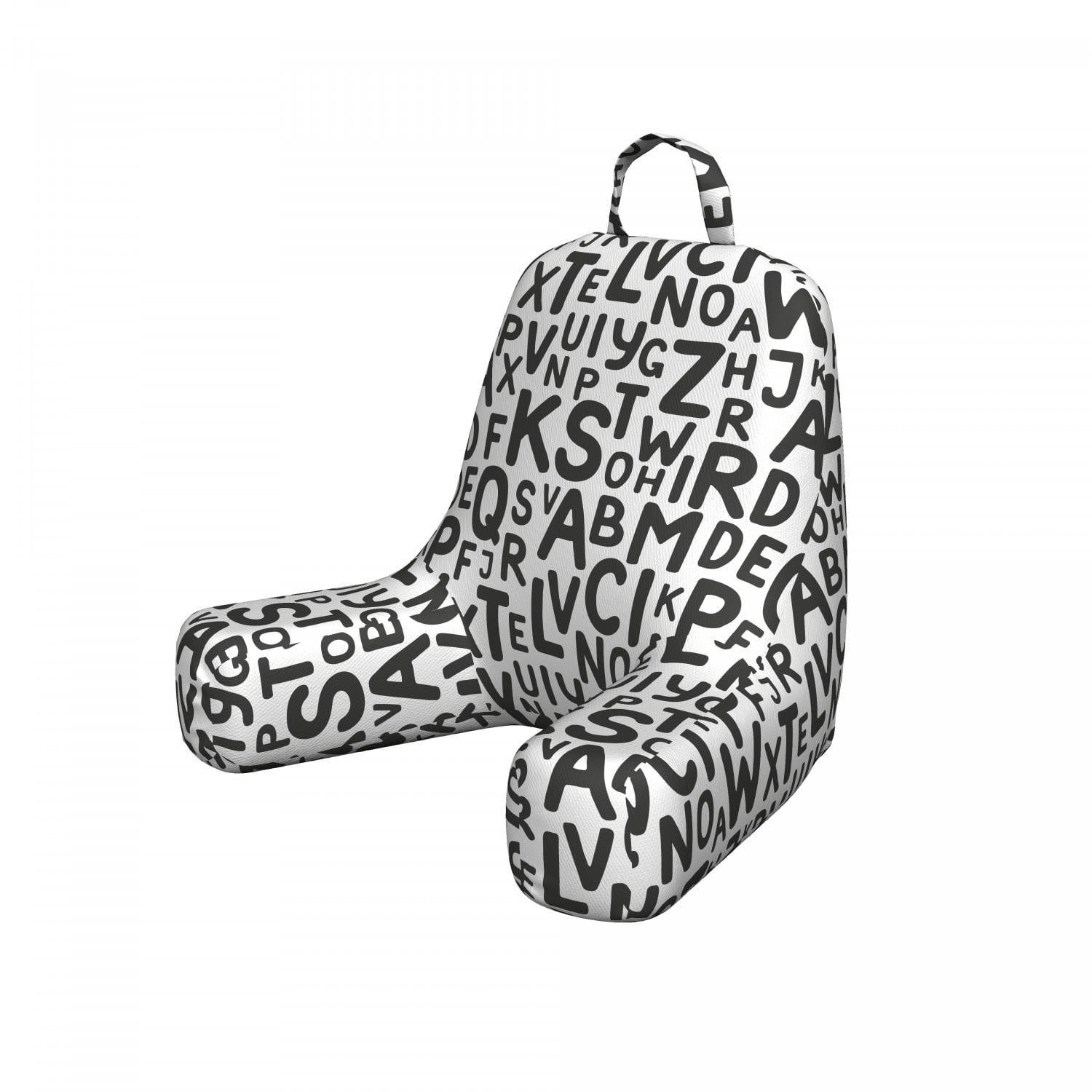 Alphabet Reading Pillow Cover, Uppercase English Letters on a Plain ...