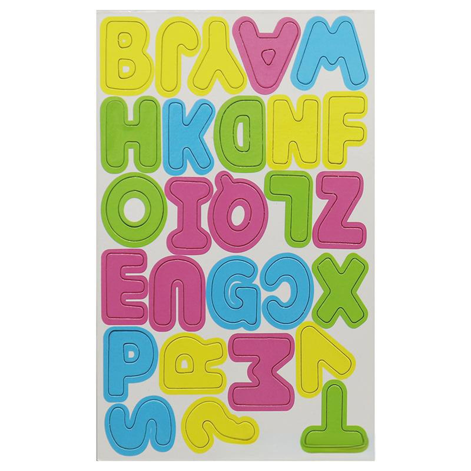 Alphabet Refrigerator Magnets, Magnetic Fridge Letters, Colorful Resin ...