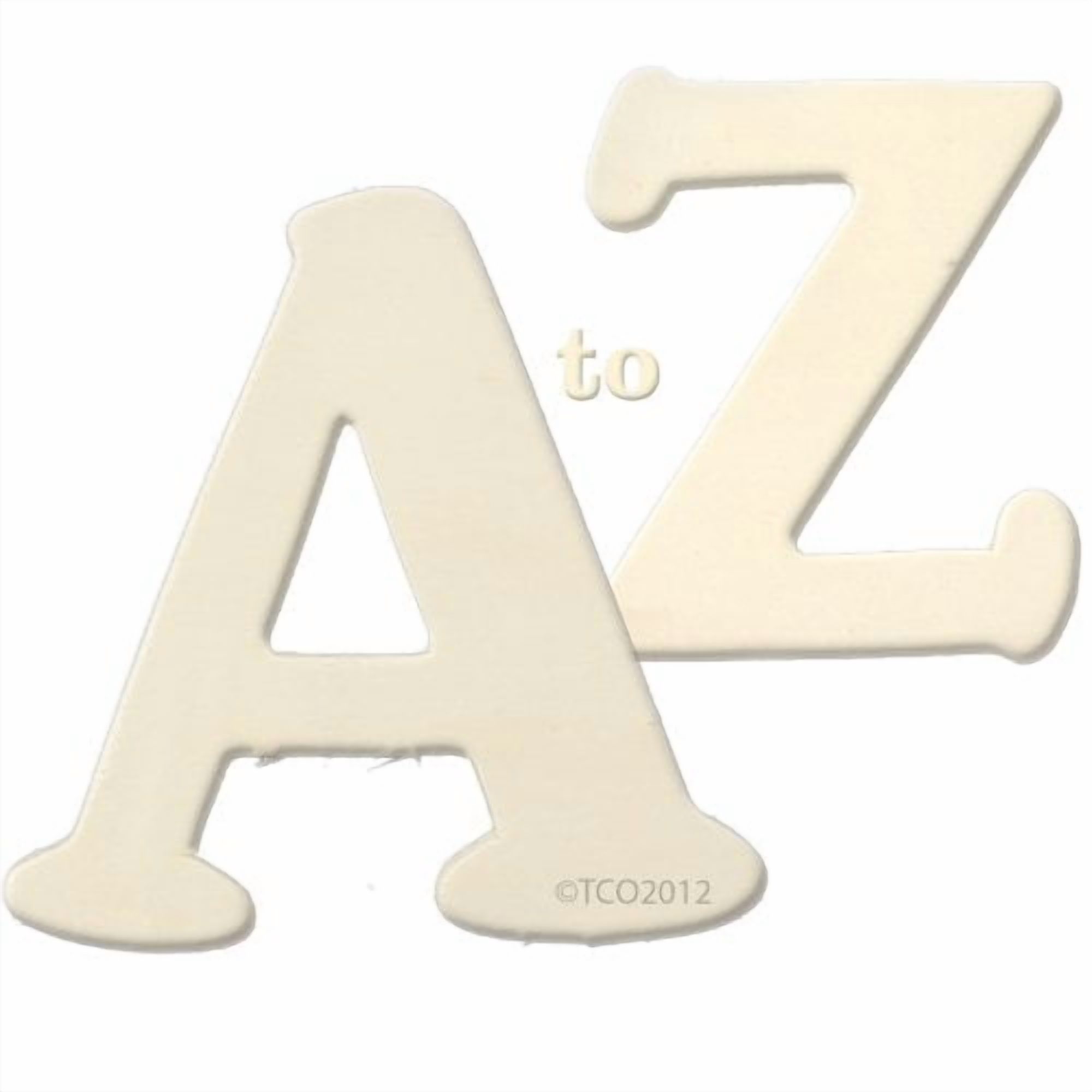 Alphabet Set A to Z Wooden Letters 1/4" Thick 4" Long About 3-1/4 ...