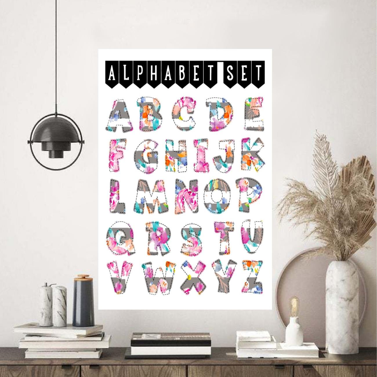 Alphabet Set Knowledge Print Poster 24 x 36 Inch Poster - Walmart.com