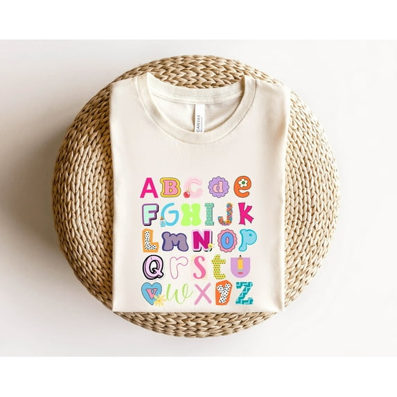 Alphabet Shirt, Teacher Appreciation, Teacher Gift, 1st Grade T-shirt ...