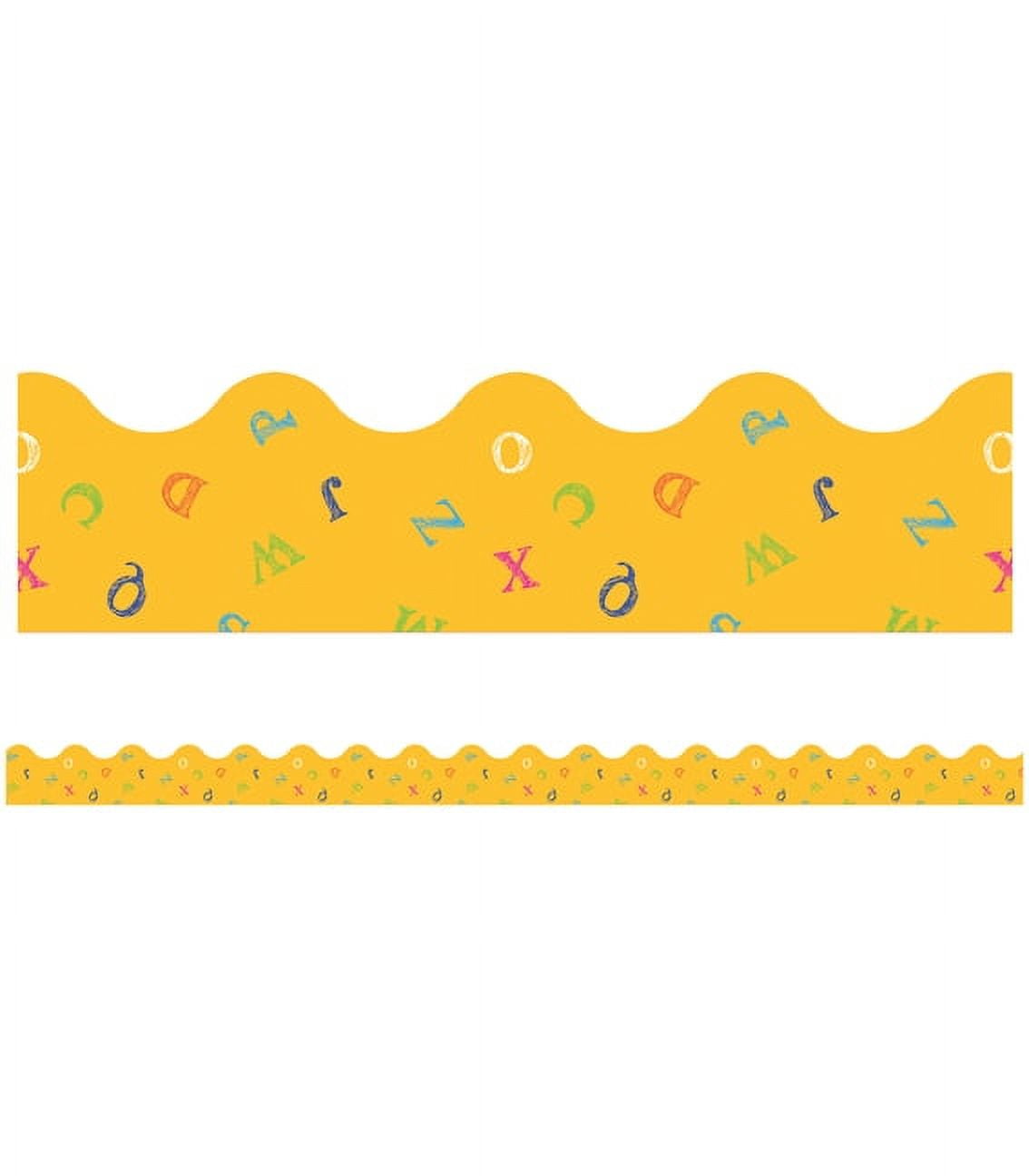Alphabet Soup Scalloped Bulletin Board Borders (Book) - Walmart.com