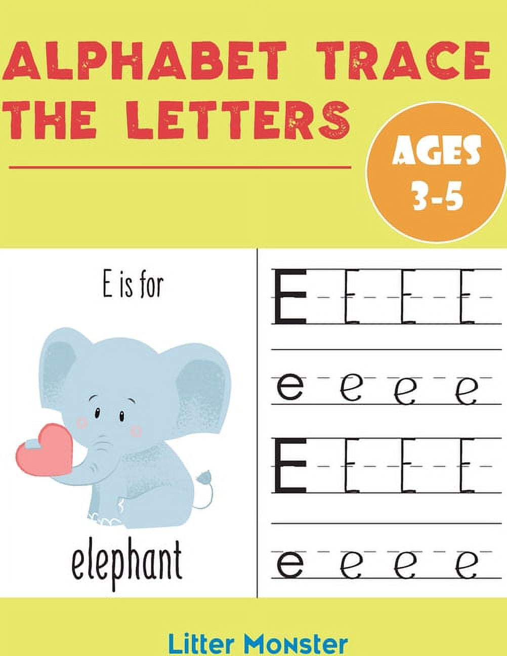 Alphabet Trace the Letters: Books for Kids Ages 3-5 & Kindergarten and ...