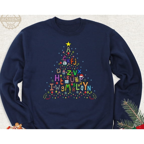 Alphabet Tree Book Lover Teacher Sweatshirt - Walmart.com