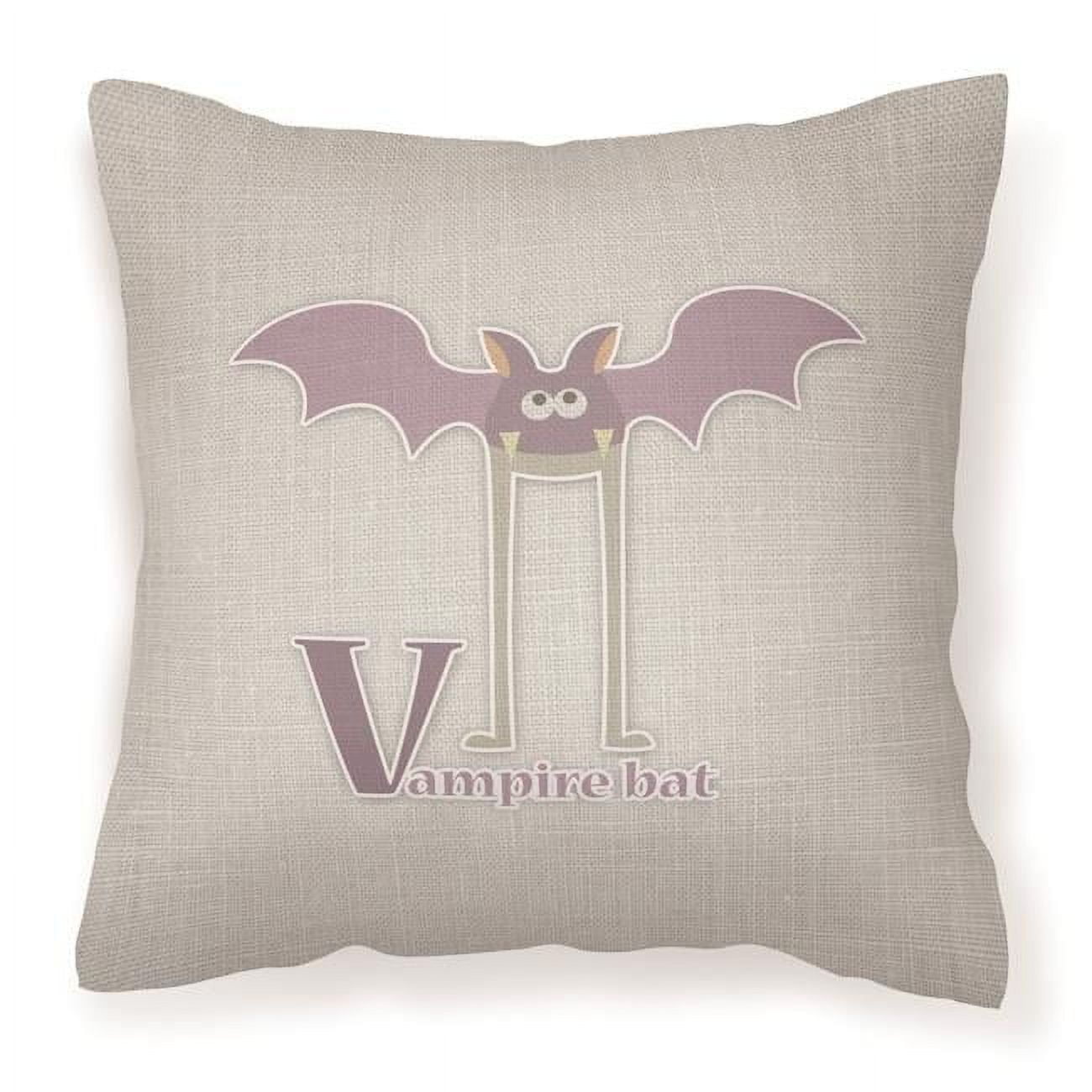 Alphabet V For Vampire Bat Fabric Decorative Pillow - Walmart.com