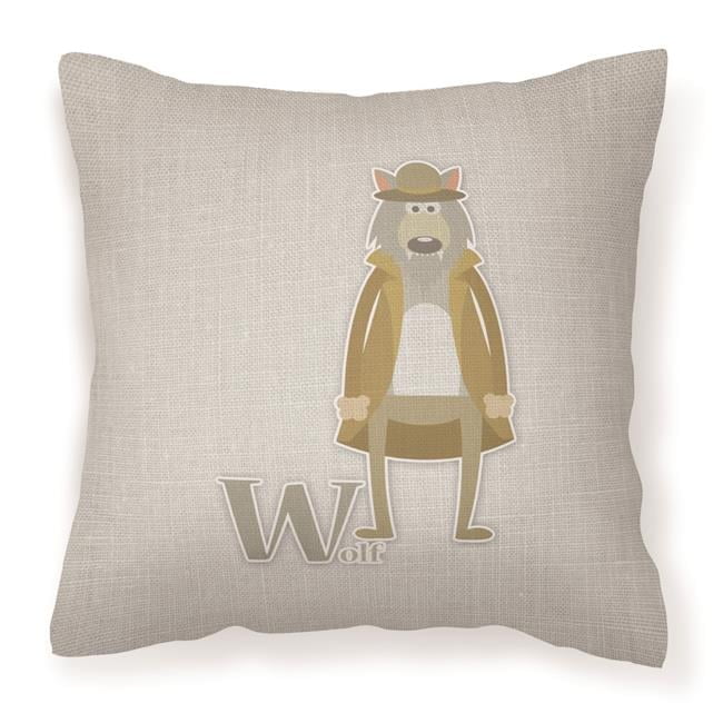 Alphabet W For Wolf Fabric Decorative Pillow - Walmart.com