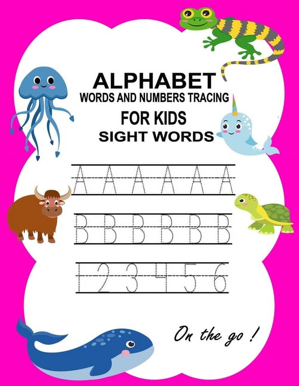 Alphabet, Words and Numbers Tracing: Handwriting Practice Workbook for ...