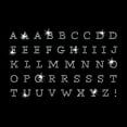 JCS Rhinestones Alphabet X-Small Glitter Letters, Clear Rhinestone Iron ...