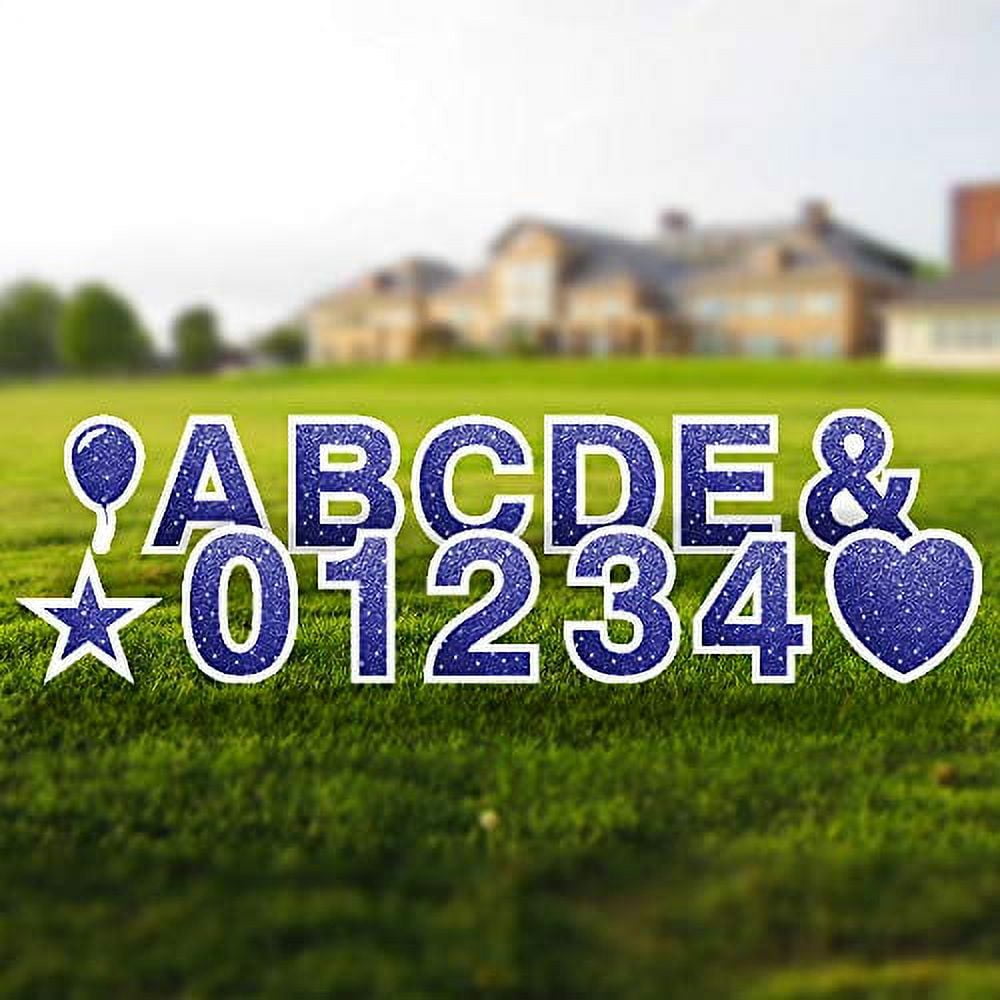 Alphabet Yard Letter Sign Set – Includes Letters, Numbers, and Special ...