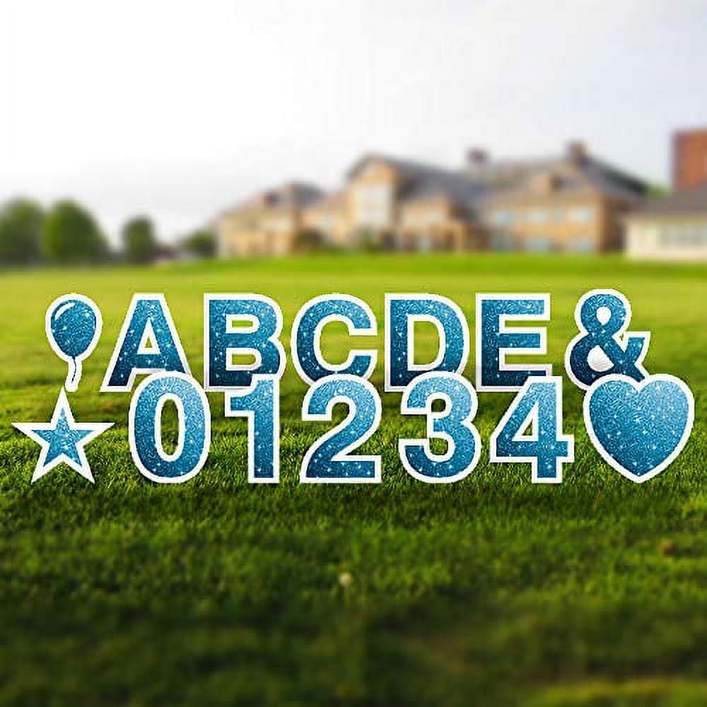 Alphabet Yard Letter Sign Set – Includes Letters, Numbers, and Special ...