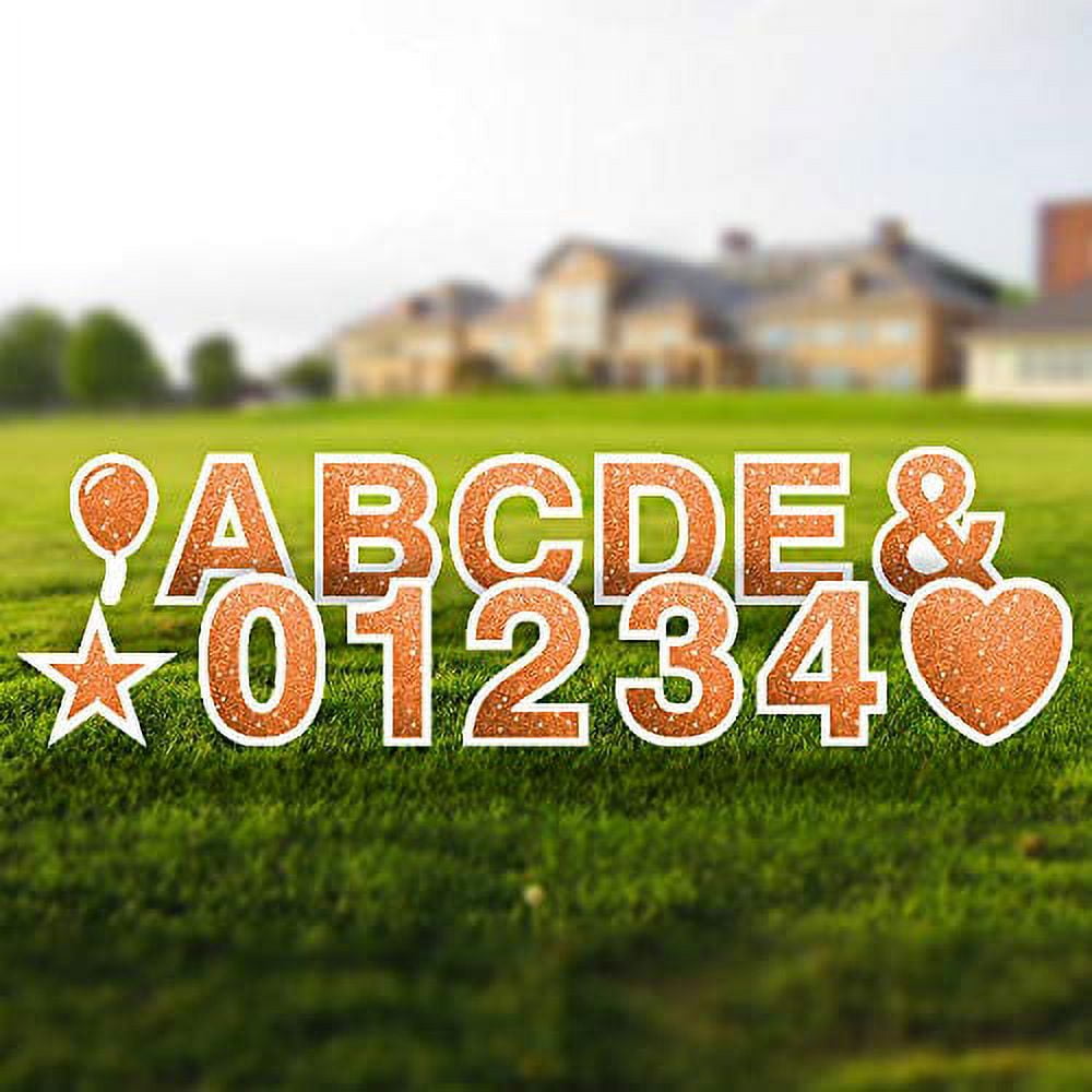Alphabet Yard Letter Sign Set – Includes Letters, Numbers, and Special ...