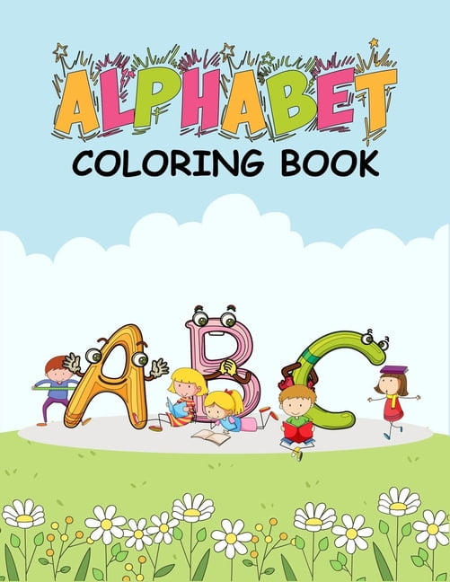 Alphabet coloring book: 52 unique Alphabet illustrations for Creative ...