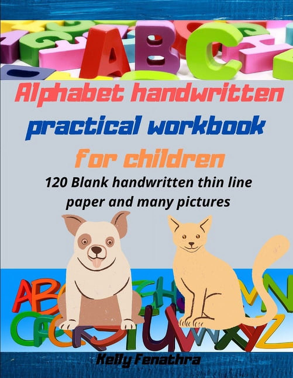 Kindergarten Alphabet handwritten practical workbook for children ...