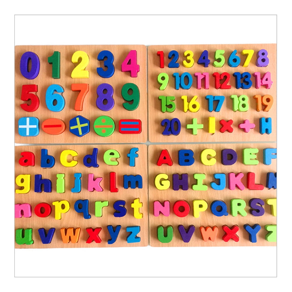 Homoyoyo wood toys Alphabet Puzzles Jigsaw Water Paint 1 Set - Walmart.com