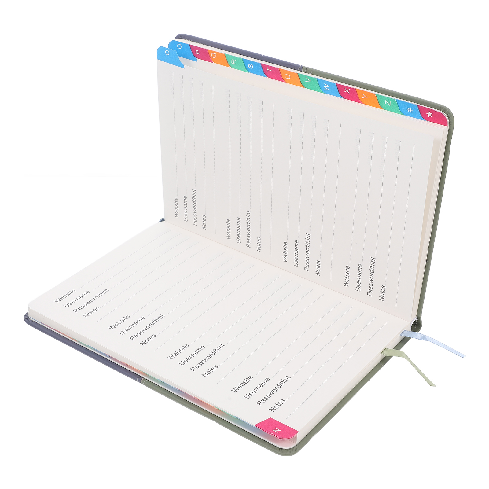 Alphabetical Code Book Notebooks Letter Password Label Notepad ...
