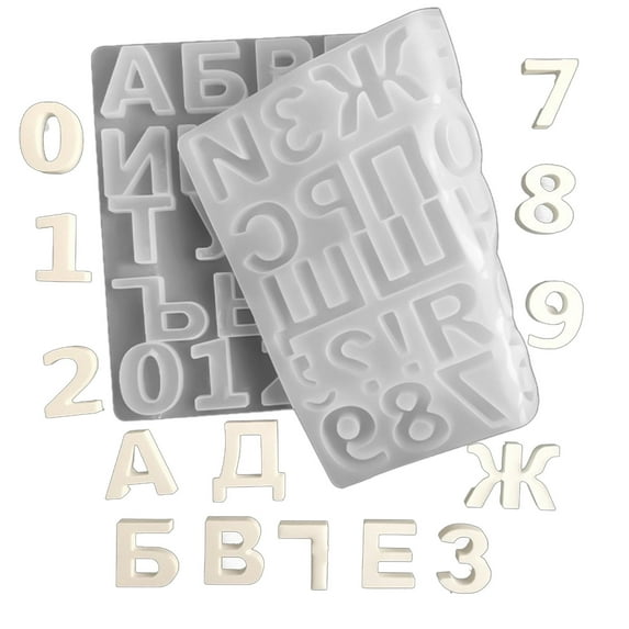 Alphabets Number Accessory Silicone Mold Epoxy Mould for Earring ...