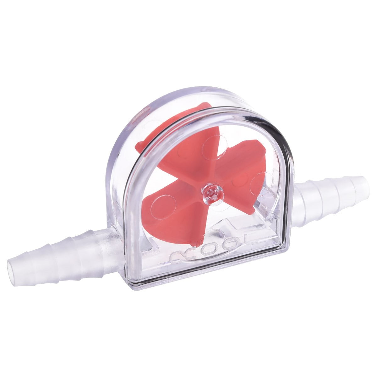 Alphacool Eisfluegel Flow Indicator, Red Fins, Clear Body - Walmart.com