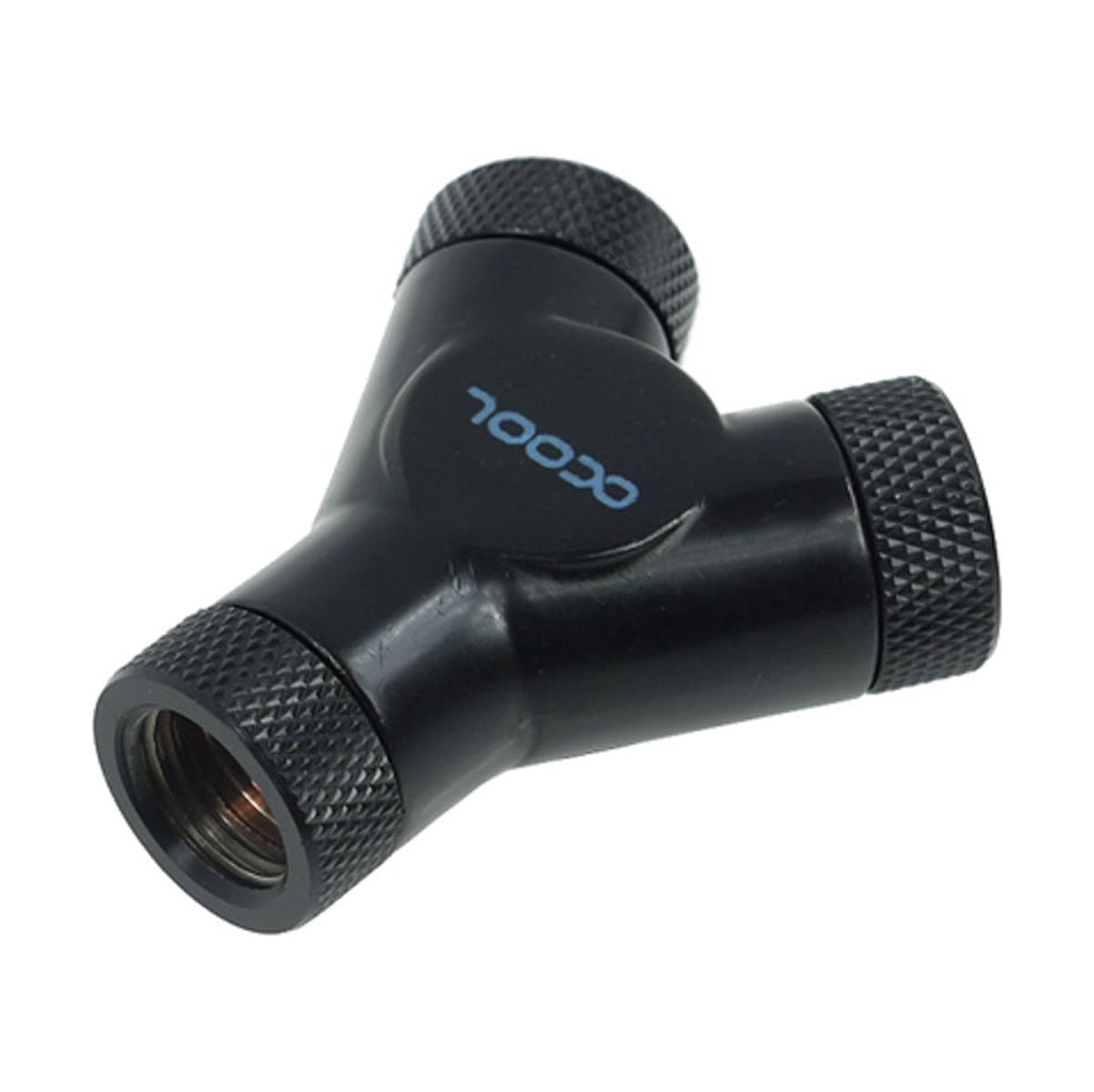 Alphacool HF G1/4" Y-Connector, Triple Rotary, Deep Black - Walmart.com