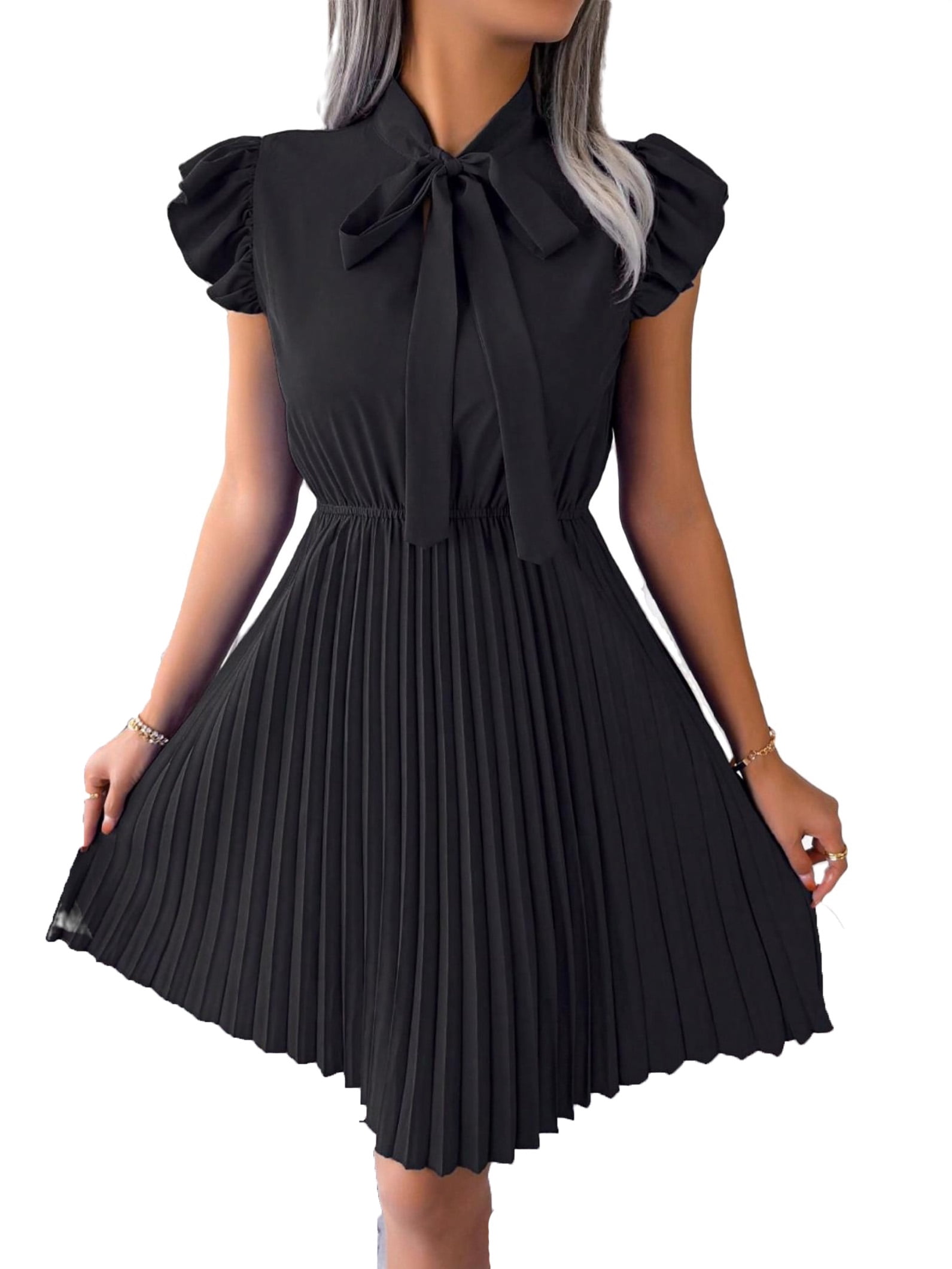 Alphanumeric, 150 characters-Women Midi Dress Sleeveless Tie Neck ...