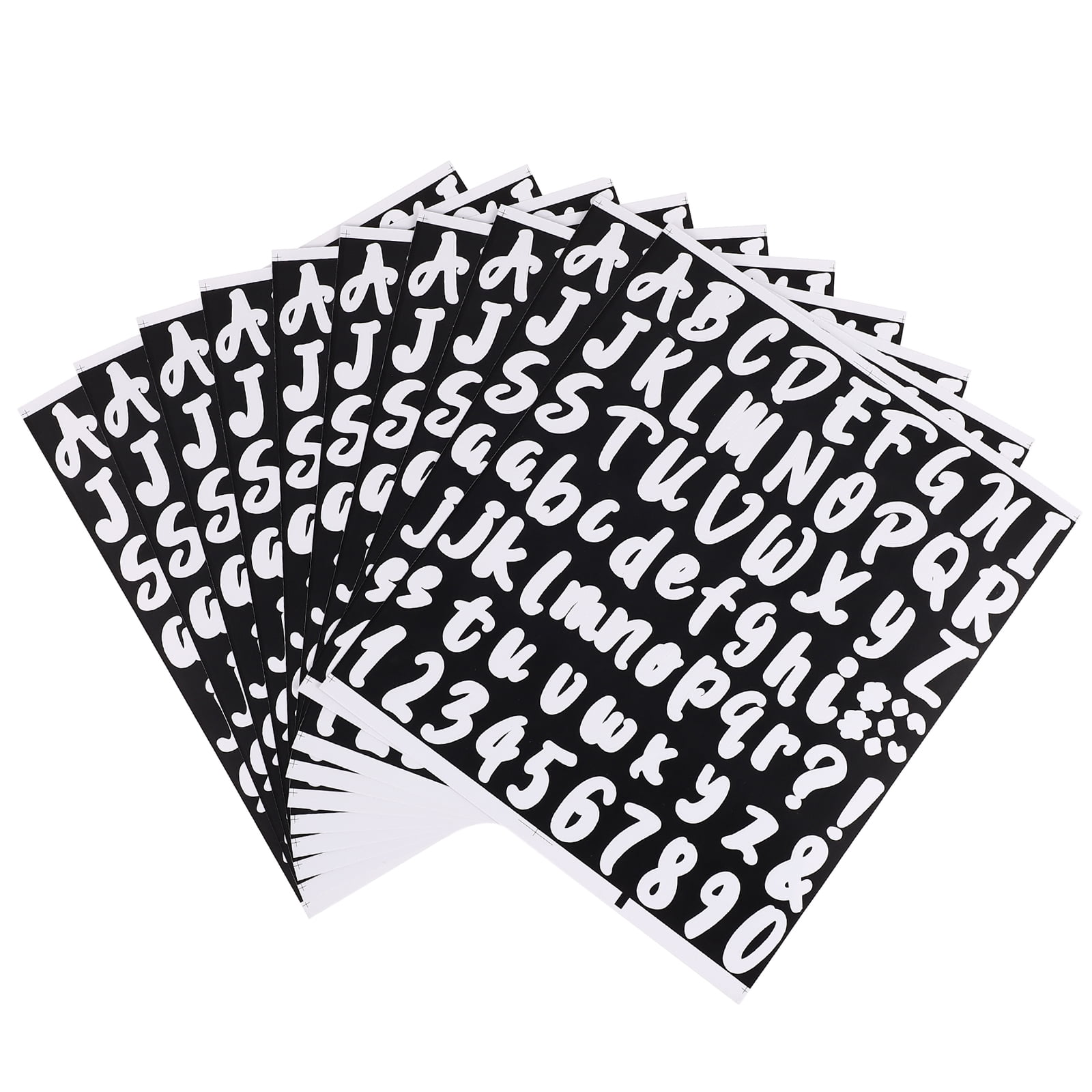 Alphanumeric Label Letters Numbers Decals Vinyl Mailbox Alphabet ...