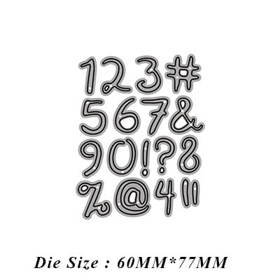Alphanumeric Metal Cutting Dies Cut Die Mold Decoration Scrapbook Paper ...