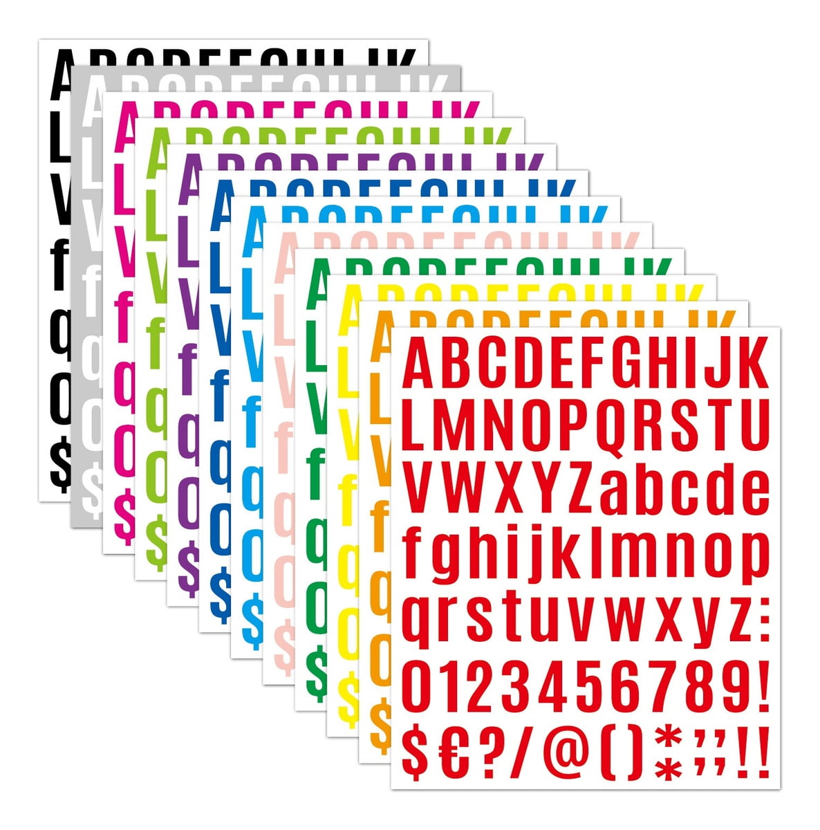 Alphanumeric Sticker Adhesive Label Vinyl Waterproof, Oil Resistant ...