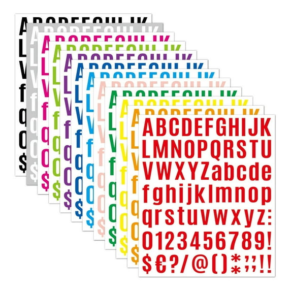 Alphanumeric Sticker Adhesive Label Vinyl Waterproof, Oil Resistant ...