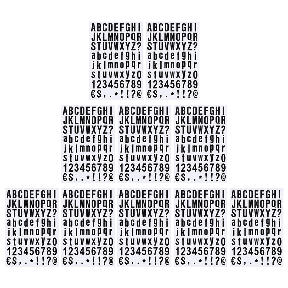 Alphanumeric Stickers Letter Number Decals Mailbox Numbers Vinyl ...