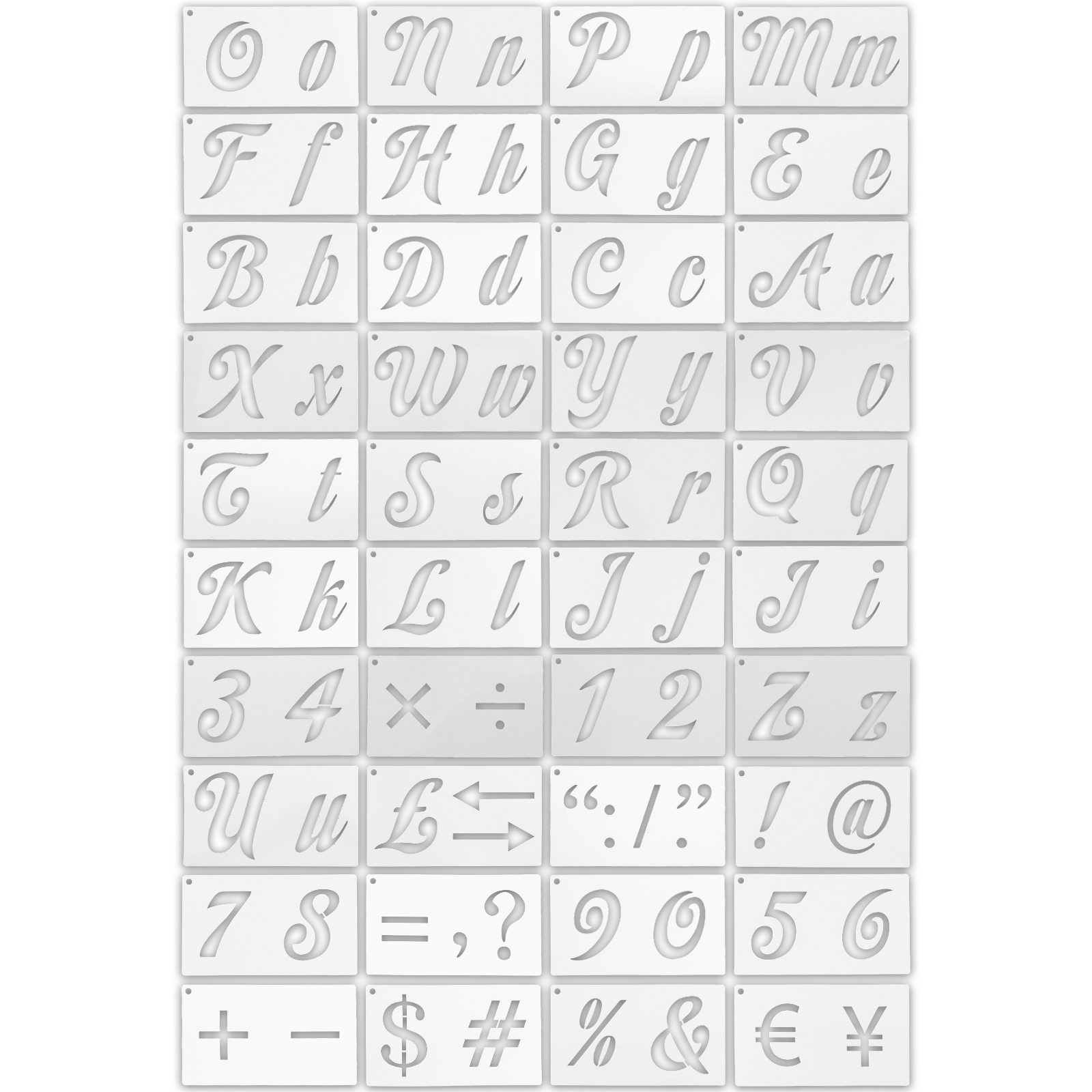 Alphanumeric Template Alphabet Stencils for Wood Letter Gift Choice ...