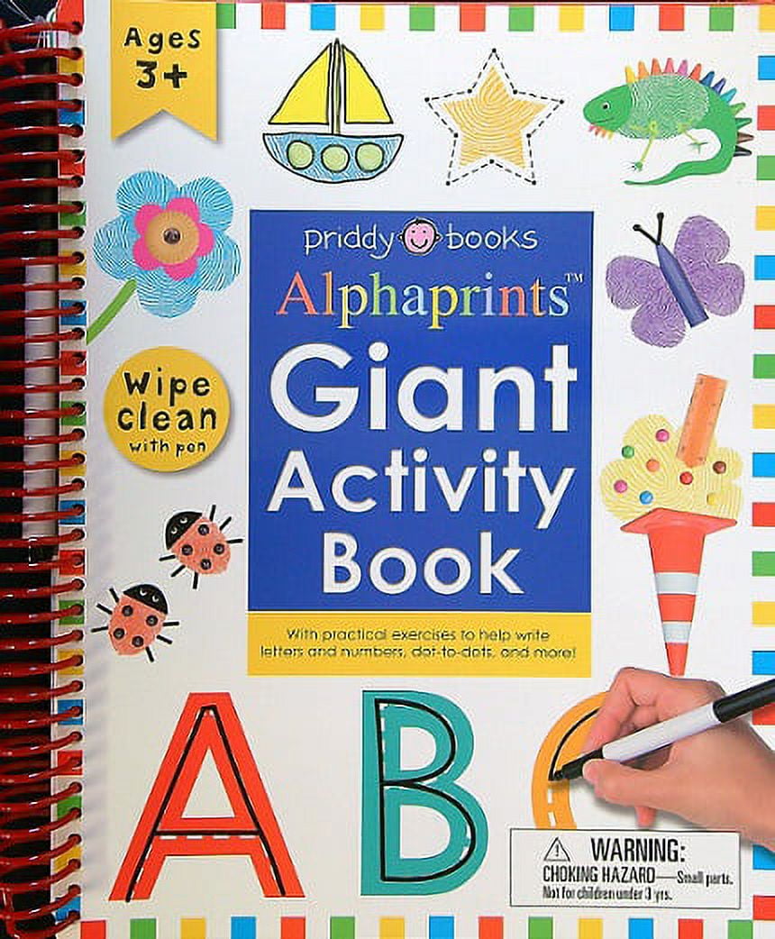 Alphaprints Giant Activity Book (Wipe-Clean with Pen) - Walmart.com