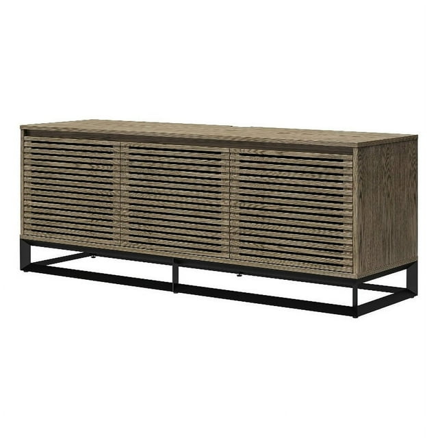 Alphason Studio 68" Media Console with Beveled Steel Base for TVs up to ...