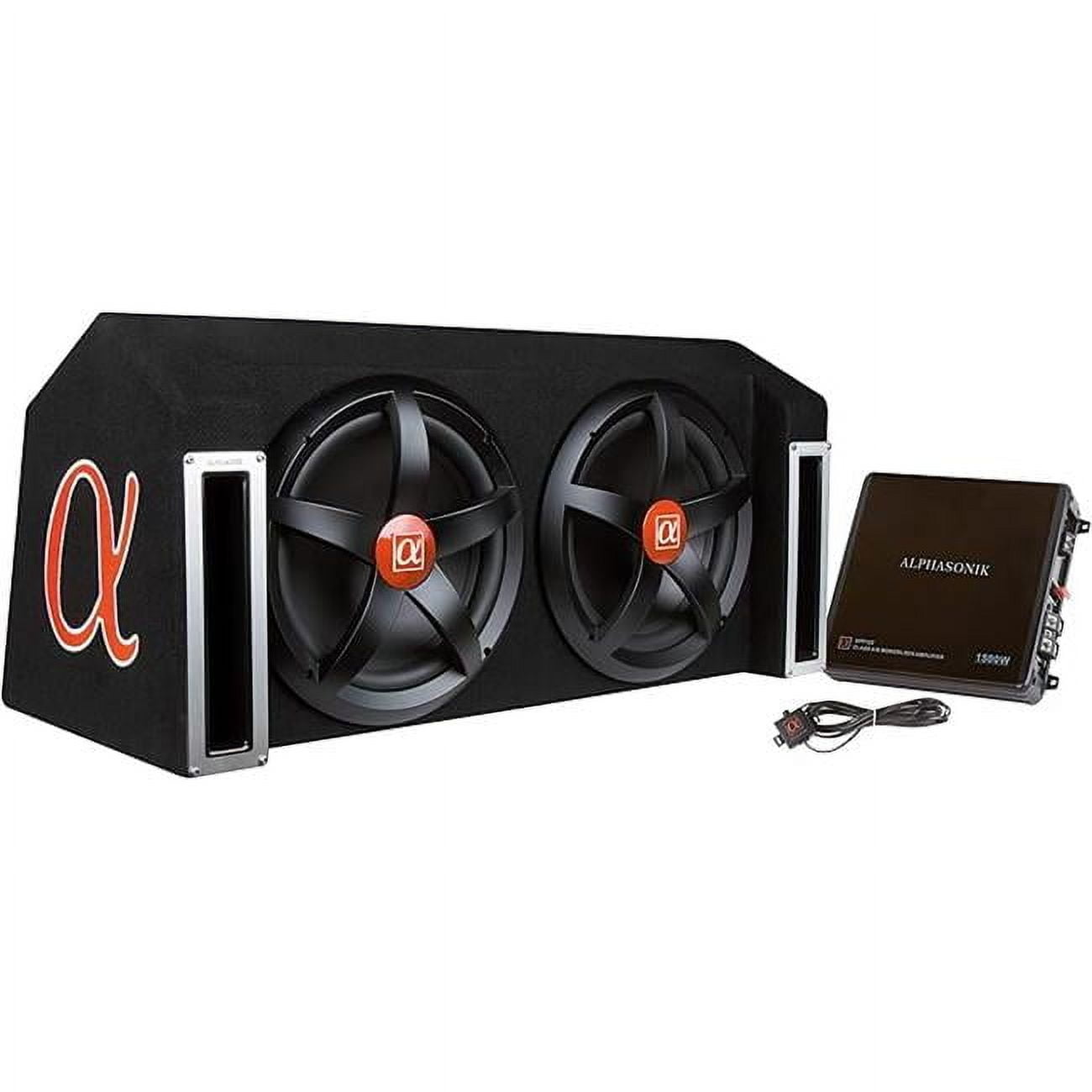 Alphasonic 12 in. 1500W Complete Dual Subwoofers Car Bass with ...