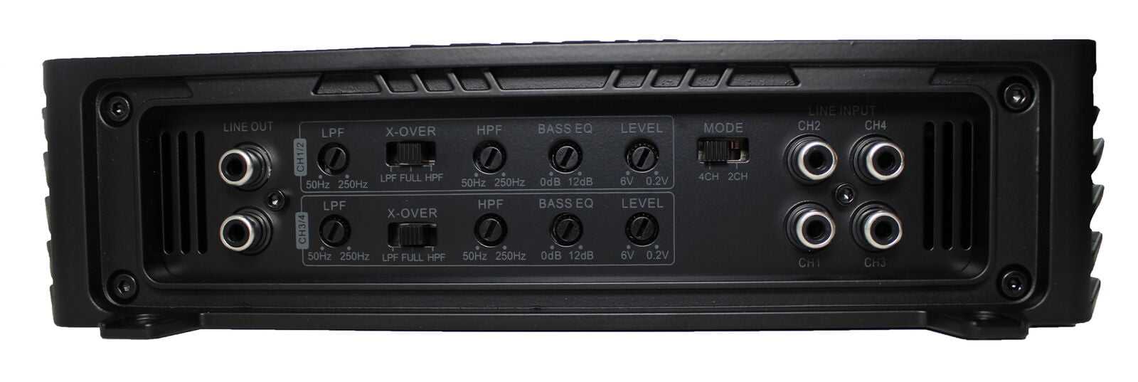 Alphasonik Class AB 4-Channel 1200 Watt Car Audio Amplifier - Venum ...