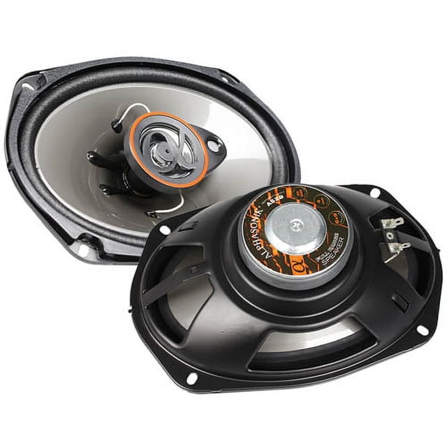 Alphasonik 6x9" 3 Way Full Range Speakers 500 Watts Power Max 4 Ohm ...