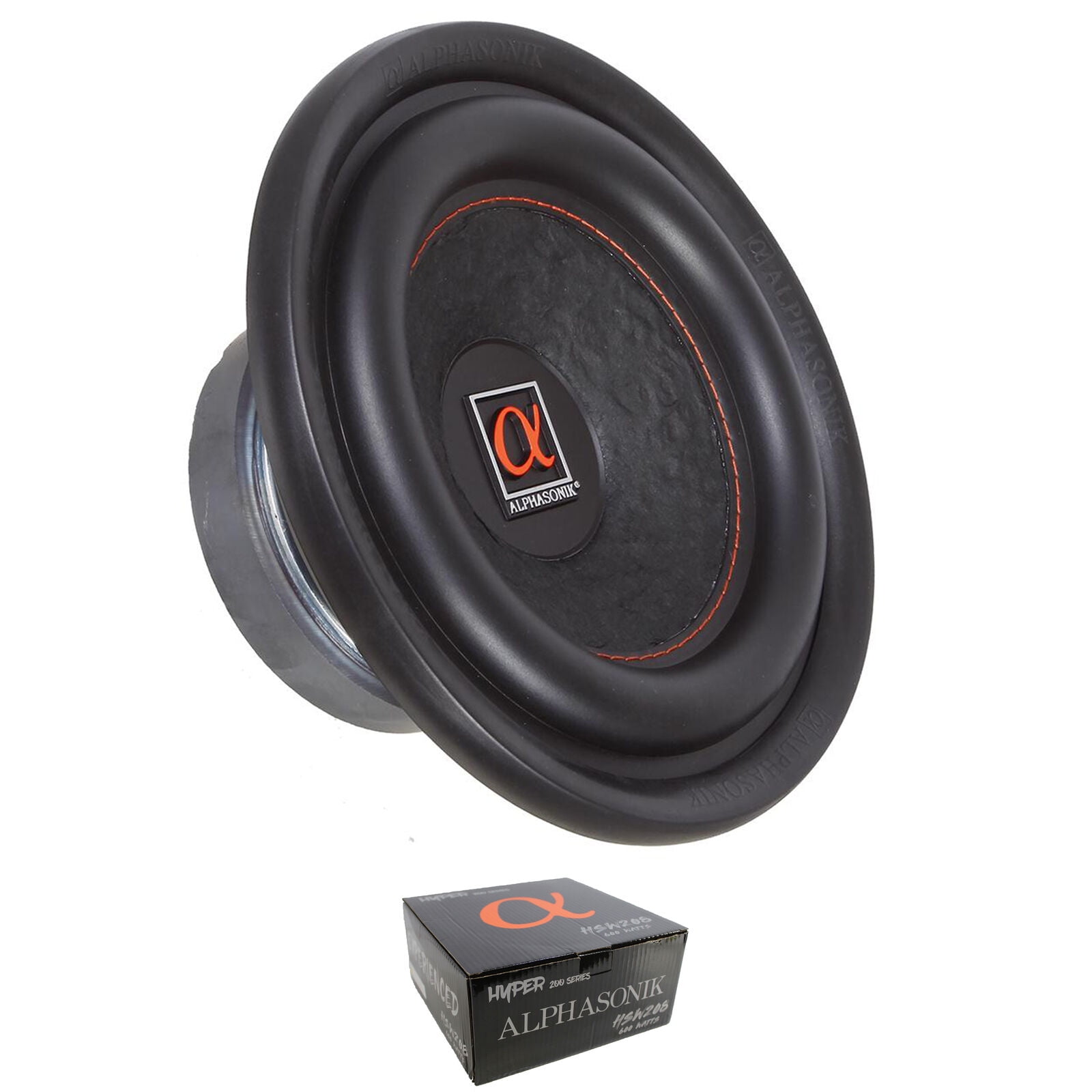 Alphasonik 8" Subwoofer 600 Watts Max 4 Ohm Hyper 200 Series HSW208 ...