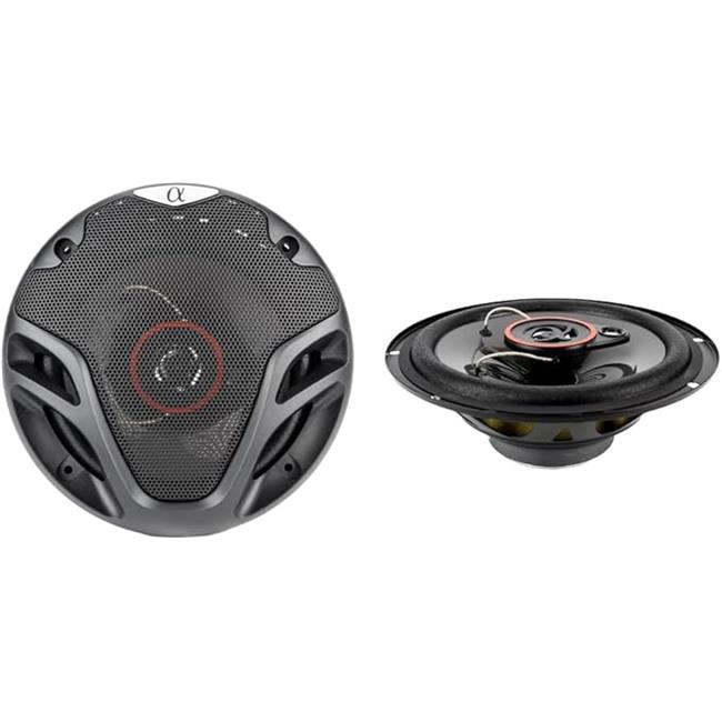 Alphasonik AS26 6.5 in. 3-Way Coaxial Speakers - 350W Max - Pack of 2 ...