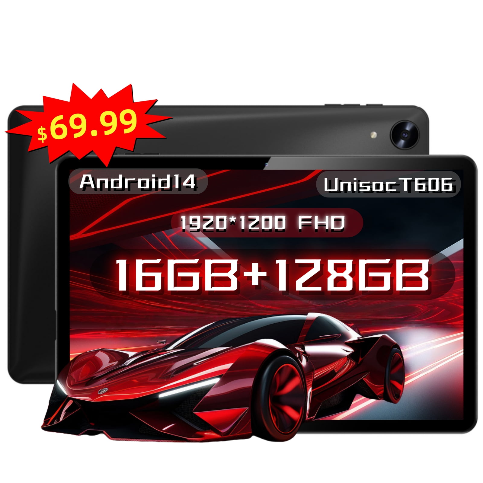 Free Shipping! Alphawolf Android 14 Tablet 10.1 inch FHD Display 16GB ...