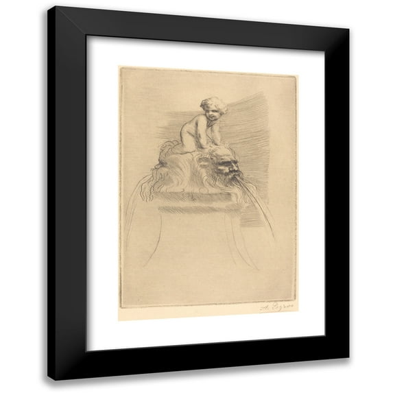Alphonse Legros 18x24 Black Modern Framed Museum Art Print Titled ...