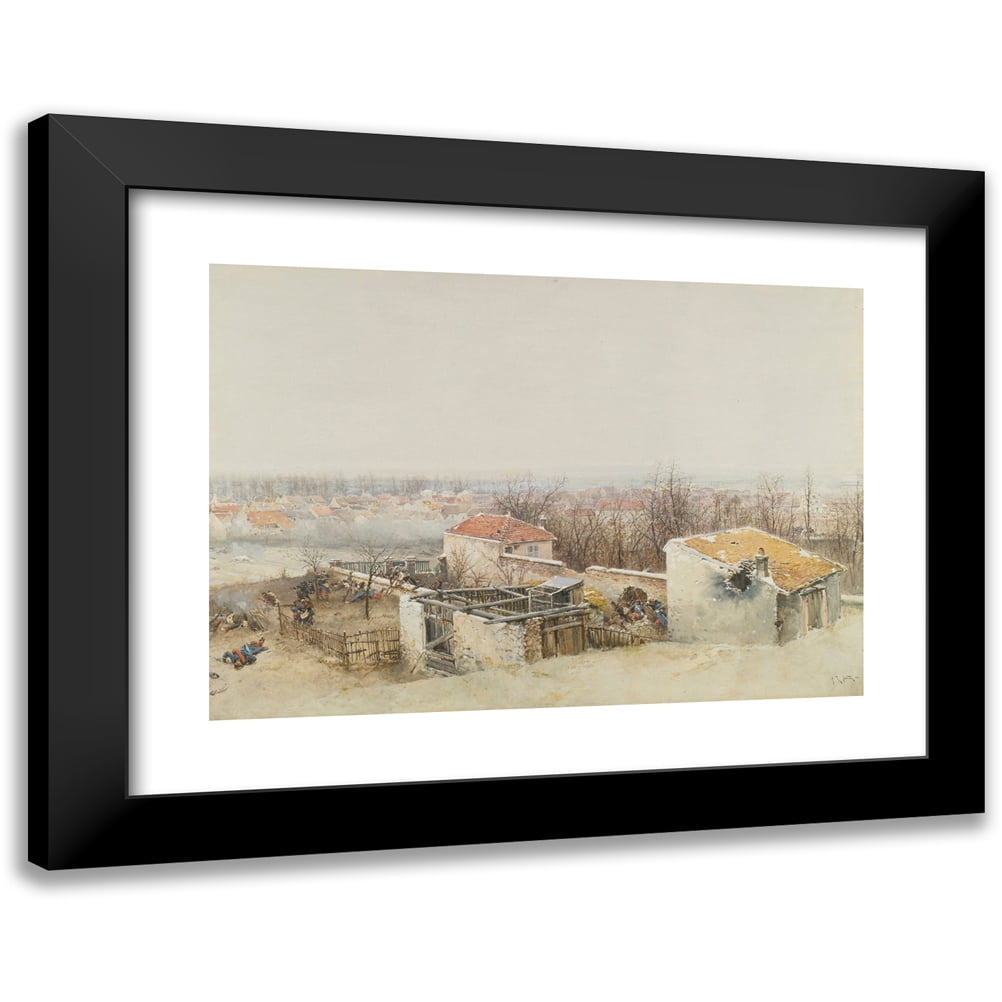 Alphonse Marie De Neuville 18x14 Black Modern Framed Museum Art Print ...