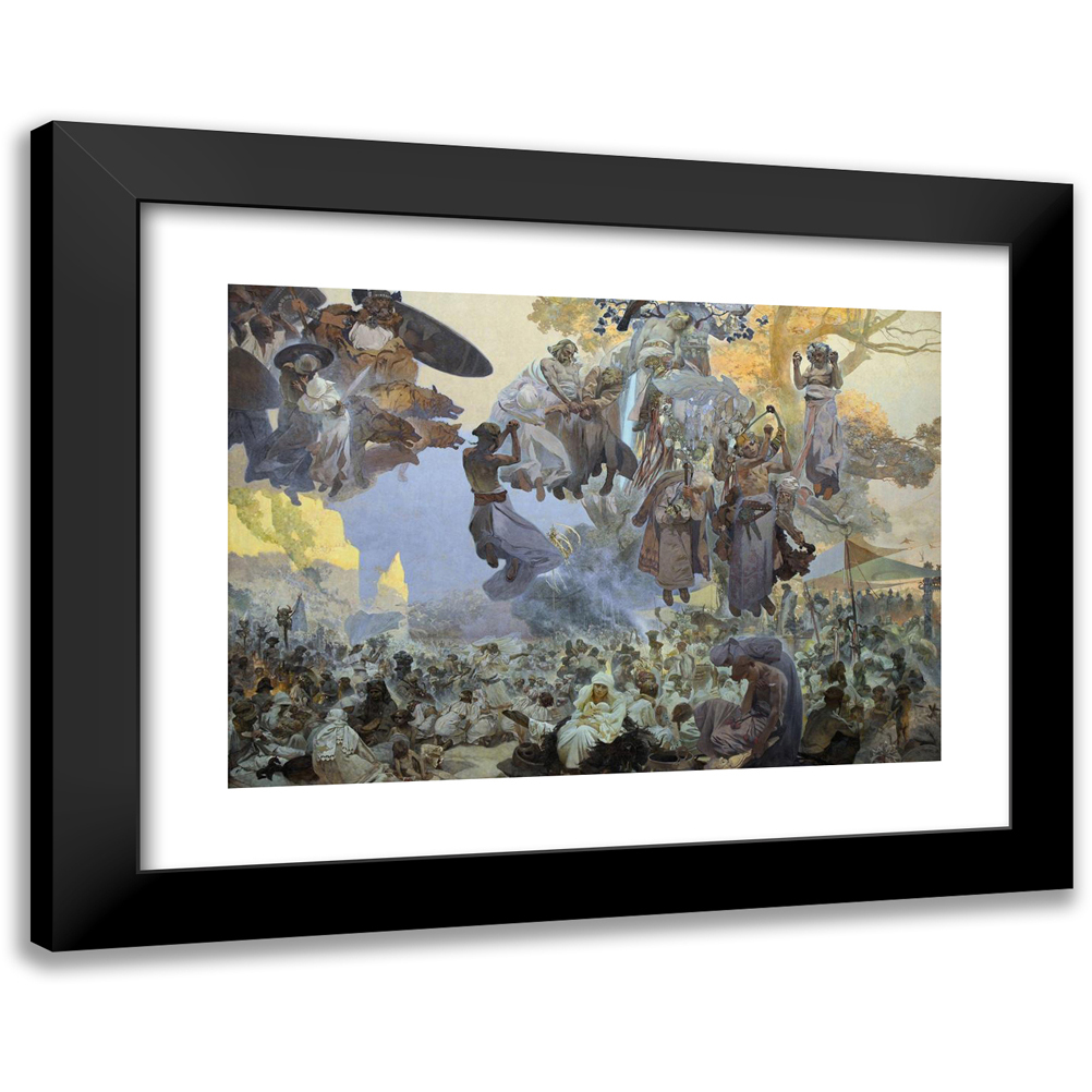 Alphonse Mucha 24x18 Black Modern Framed Museum Art Print Titled ...