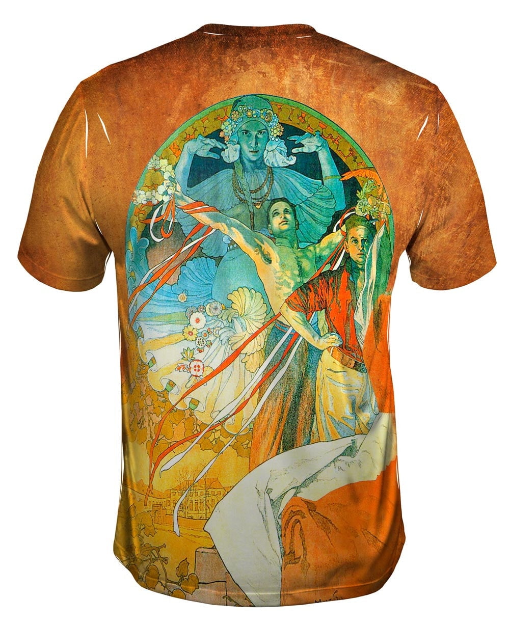 Alphonse Mucha-8th Sokol Festival-1912 Mens T-Shirt All Over Print ...
